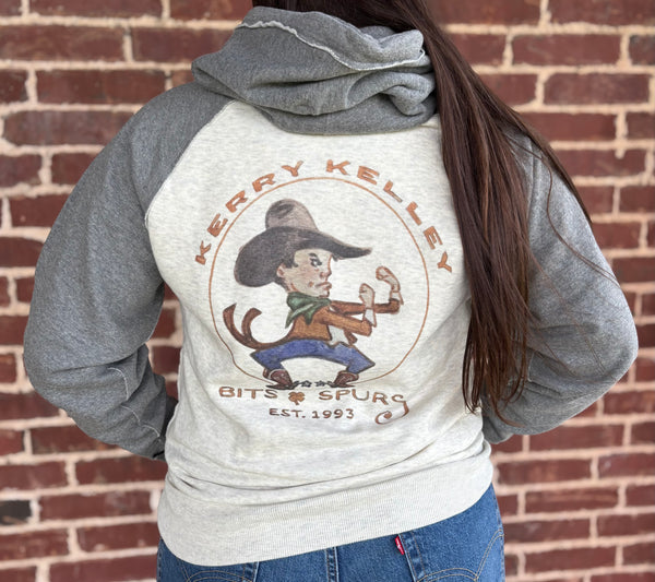 Two-Tone Grey Double Logo Fighting Irishman Hoodie – Kerry Kelley Bits ...