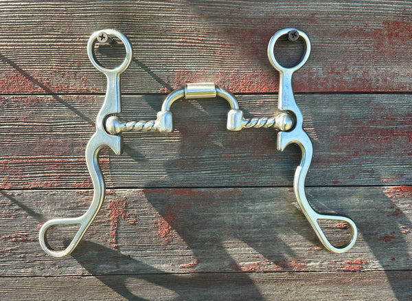 02-S Milk Man Hinge Port Twisted Wire – Kerry Kelley Bits & Spurs