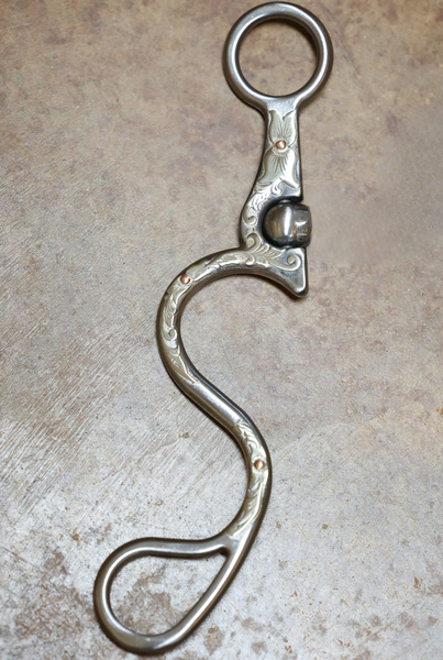 10 Low Locking Hinge Port Floral – Kerry Kelley Bits & Spurs